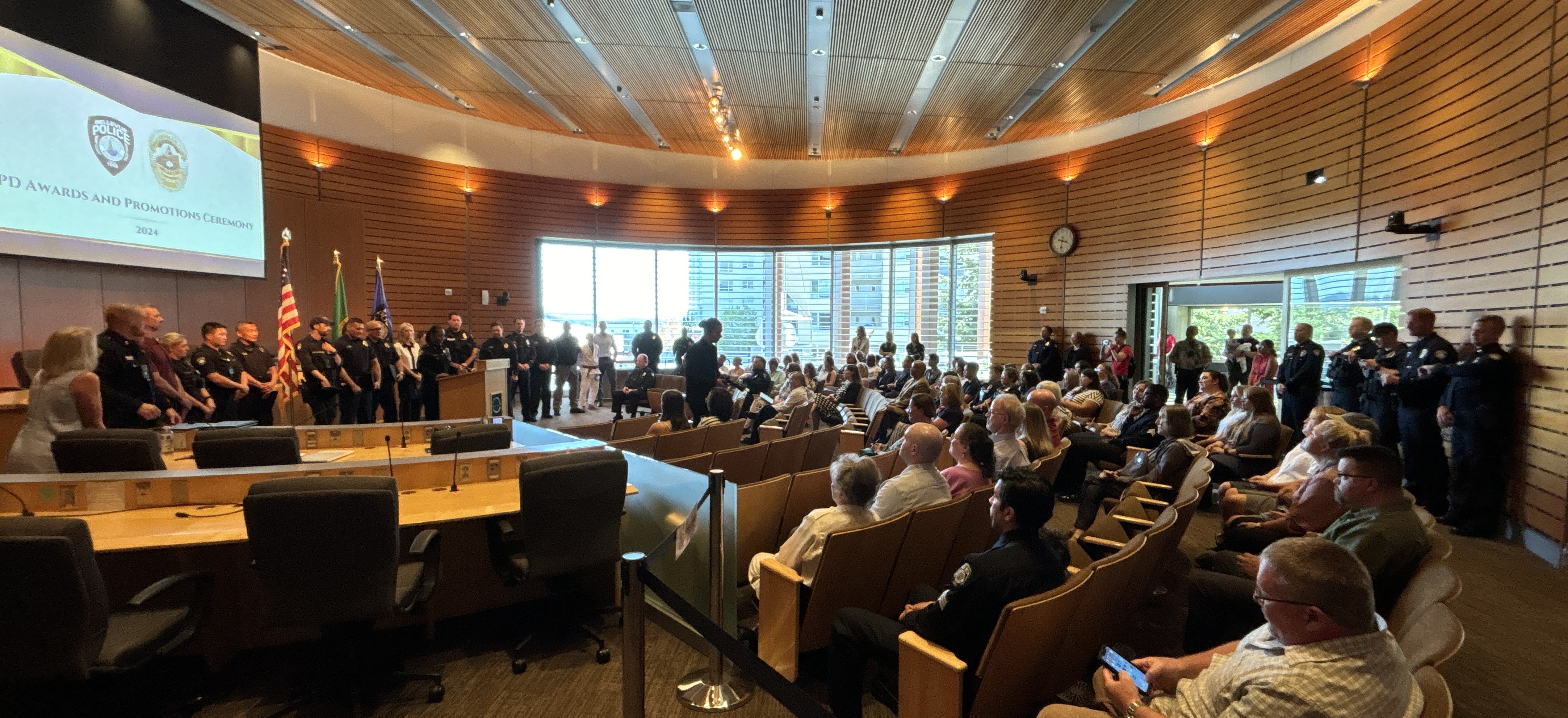 Officers Kevin Bereta and Jordan Jackson earn Bellevue Police’s Blue ...